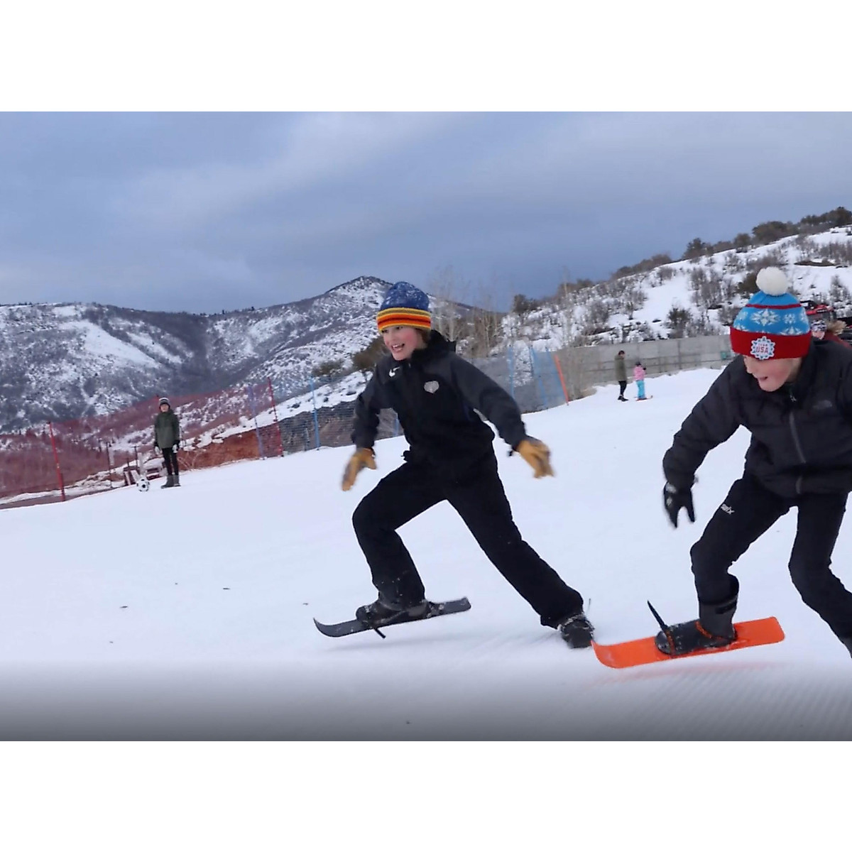 TEAM MAGNUS Tundra wolf skis with one size bindings for all ages and boots - for snow play, skills and technique practice