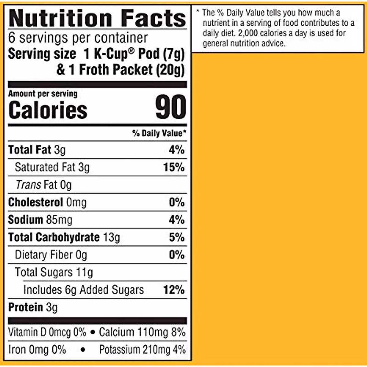 Gevalia Frothy 2-Step Cappuccino Espresso Keurig K-Cup Coffee Pods & Froth Packets Kit (6 ct Box)