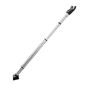 Product Trend Dual Security Bar, 1-Set Adjustable-Length Portable Strong Door Bar for Hinged and Sliding Patio Doors & Windows, Home Safety and Travel Security, Extends 28 Inches to 45 Inches, White