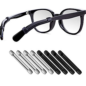 ILSSLI Ear Gripper Holders for Eyeglass Nose Pads Silicone Anti -Slip Glasses Eyeglasses Temple Tips Sleeve Retainer Extender for Eye Glasses Sunglasses of Adults and Kids ,14 Pairs