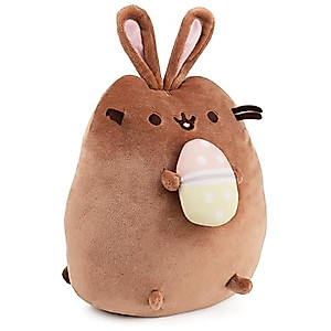 GUND Pusheen Chocolate Easter Bunny Stuffed Animal, Plush Cat, Easter Decorations, 9.5"
