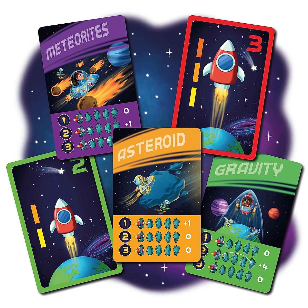 Jumping High Five Little Astronauts Board Game! Space Adventure Game for Kids Ages 4 and Up, Learn Through Play, Fly Around The Solar System in A Rocket Ship, Perfect for Family Game Night