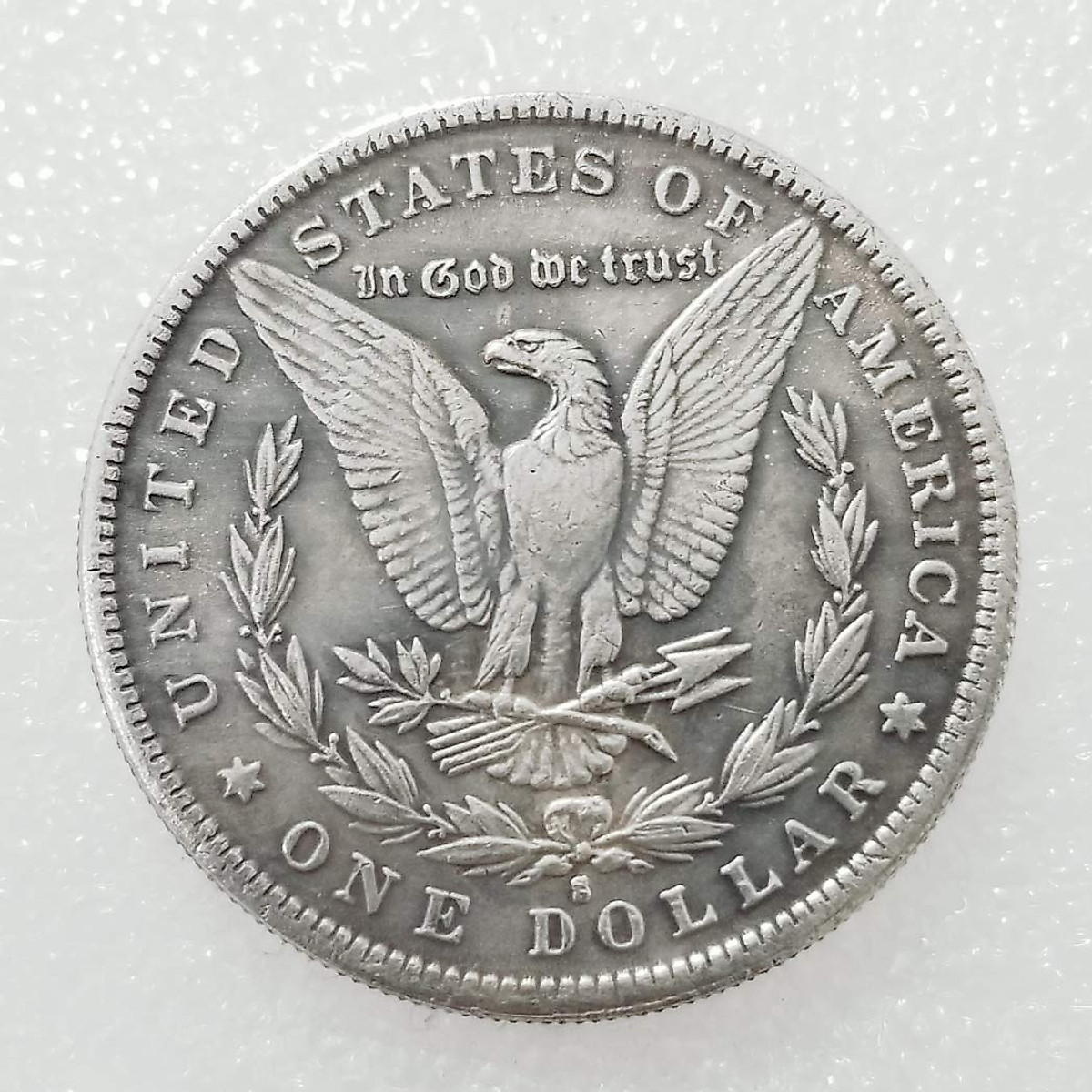 Kocreat Copy 1892-S-Morgan Dollar Plating Silver Coin-Replica U.S Old Original Pre Morgan Souvenir Coin Hobo Coin Lucky Coin Collection