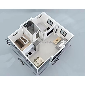 China Cheap Light Steel Structure Villa Extended Mobile Tiny House Portable House