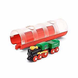 BRIO World 33892 - Classic Steam Train & Tunnel - 3 Piece Wooden Toy Train Set | Perfect for Kids Age 3 and Up | FSC-Certified Wood | Compatible with BRIO Sets