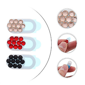 SOLUSTRE 3pcs Camera Privacy Cover webcam cover for laptop black camera cover webcam cover slide Tablet Camera Cover laptop webcam cover camera cover slide protection cap cell phone