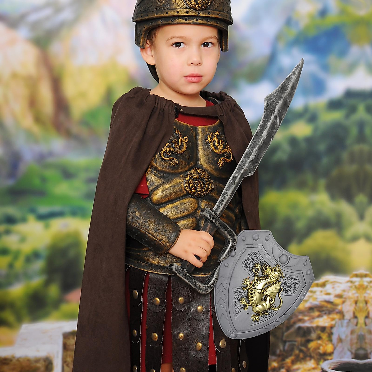 Toyvian Shield Toy Pirate Toy Boys Kids Toys Medieval Shield Toys for Kids Pretend Toys Kids Warrior Shield Party Decor Abs Silver Child Prom Decorate Kids Pirate Costume Kids Knight