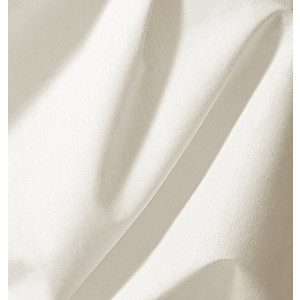 Amazon Basics Everyday 100% Cotton Fitted Sheet, Ivory 90 x 200 x 30 cm