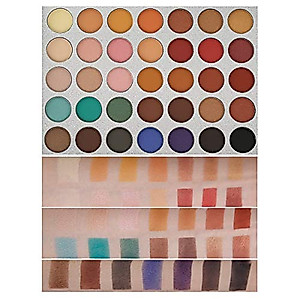 Impress You Eyeshadow Palette, Highly Pigmented 35 Shades Matte and Shimmers Makeup Palette, Blendable Long Lasting Waterproof Eye Shadow, No Flaking, Little Fall Out, Stay Long, Hard Smudge, Cruelty- Free Makeup Pallet, Full Face Eye Make Up for Beginner