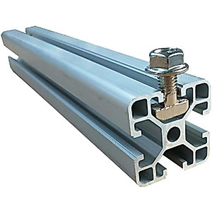 Yinpecly M8 T-Slot Drop-in Stud Sliding Screw Bolt 20mm Carbon Steel Hammer Head Bolt T Screw 40 Series 20pcs