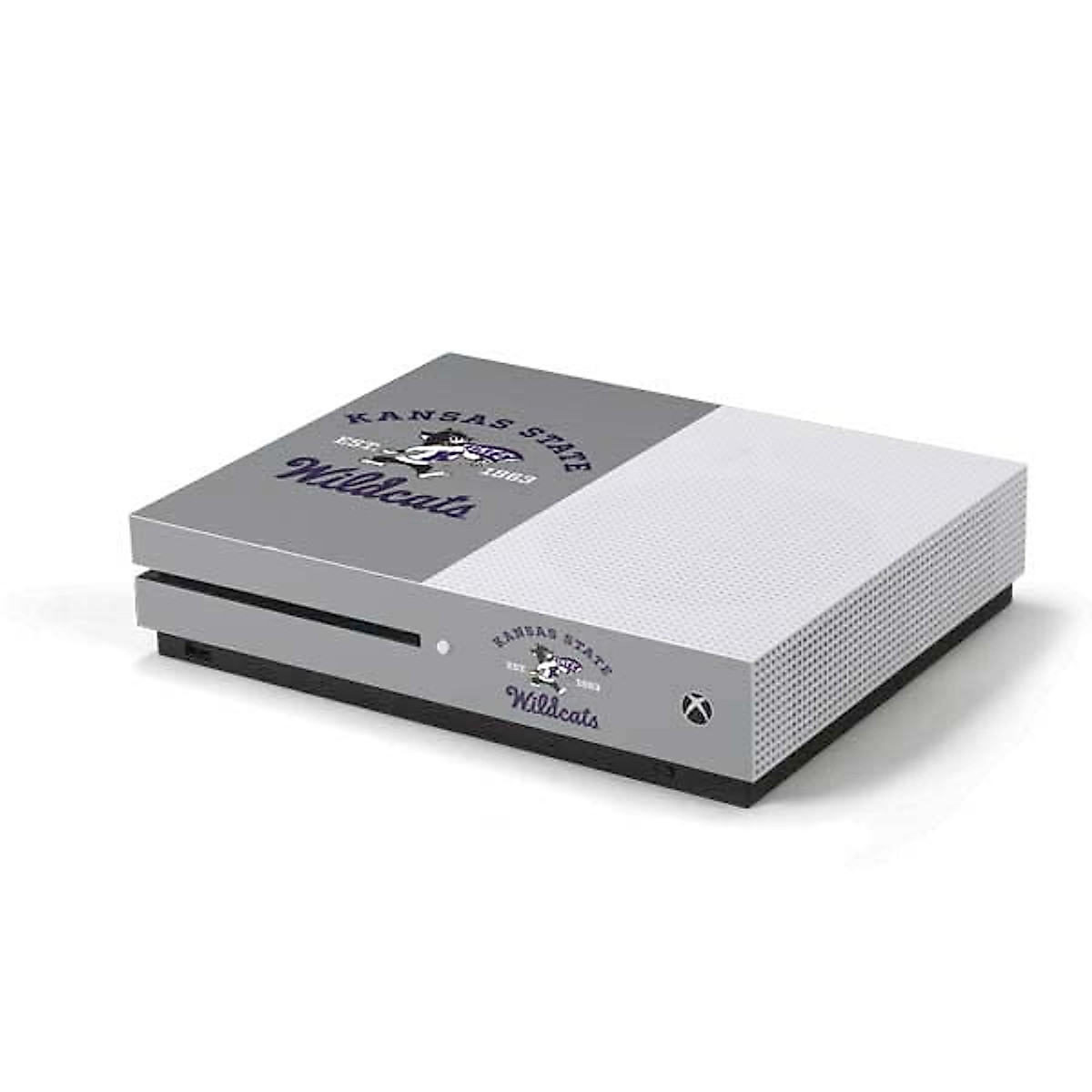 Skinit Decal Gaming Skin Compatible with Xbox One S Console - Officially Licensed College Kansas State Wildcats Est 1863 Design