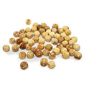 Palo Santo Round Prayer Beads 9mm Average for Japa Mala. Pack (50 Units)