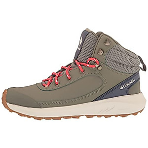 Columbia Women's Trailstorm Peak Mid Hiking Shoe, Stone Green/Nocturnal, 9.5