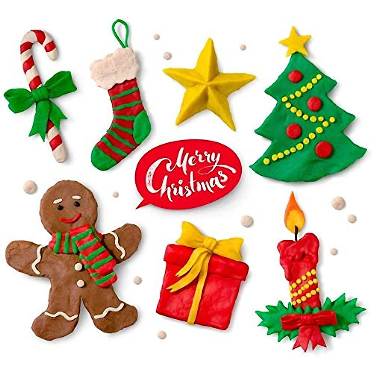 CiaraQ 24 Colors Small Block Polymer Clay Starter kit, Oven Bake Clay, CPSC Conformed Non-Toxic Molding DIY Clay, Great for Kids, Beginners.