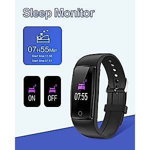 GRV Fitness Tracker Non Bluetooth Fitness Watch No App No Phone Required Waterproof Pedometer Watch with Steps Calories Counter Sleep Tracker for Men Women Kids Parents (Black)
