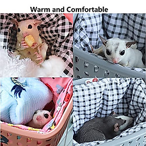 JWShang Bed Mat for Rat Hammock Hanging Basket Warm Bed, Replaceable Removable Nest Mat for Small Animal Hammocks for Hamster, Sugar Glider, Rat (Only Big Size Rat Hammock)