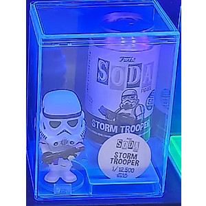 Soda Display Stand Compatible with Funko soda oversized or with bases figures - Clear