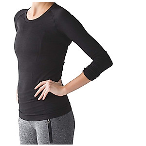 lululemon Swiftly Tech Long Sleeve Crew (Black, 8)