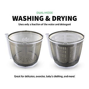 KHOMO GEAR - Mini Portable Washing Machine - Washer and Dryer - Manual Non Electric