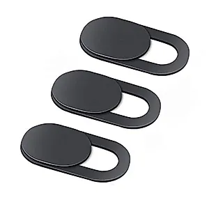 Webcam Camera Cover Privacy Security Black Compatible with ZTE Max XL - ZTE Nubia 11 - ZTE Overture 3 - ZTE Prestige 2 (N9136) - ZTE Tempo X - ZTE Warp 7