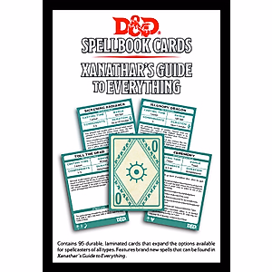 Dungeons & Dragons Spellbook Cards Xanathar's Guide To Everything Board Games