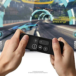 elago R2 Slim Case Compatible with Apple TV Siri Remote 1st Generation (Black) - Slim Design, Scratch-Free Silicone, Shock Absorption, Full Access