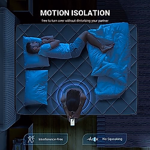 Avenco Queen Mattress, 12 Inch Hybrid Queen Size Mattress in a Box with Gel Memory Foam & Individual Pocket Springs for Pressure Relief & Motion Isolation, Medium Firm Queen Mattresses