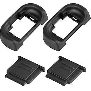 Updated Soft Silicone Camera Eyepiece Eyecup for Sony A7III A7II A9 A7S A99II A58 A7 A7R IV A7RIII A7SII, 2Pack Camera Hot Shoe Cover for Sony + 2Pack Camera Eye Cup Replacement for Sony