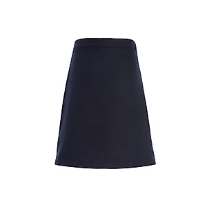 Tommy Hilfiger Girls Adjustable Solid Pleated Flat Back Skort US 14, Navy