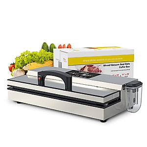 Vesta Precision Vac'n Seal Pro II Vacuum Sealer - Smart Seal Design, Full Speed Operation, Effortless Heavy Workload, Patented Cutter Box Bags, Designed and Serviced in USA