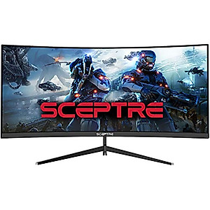 Sceptre 30-inch Curved Gaming Monitor, Metal Black & Seagate Barracuda 2TB Internal Hard Drive HDD – 3.5 Inch SATA 6Gb/s 7200 RPM 256MB Cache 3.5-Inch – Frustration Free Packaging (ST2000DM008)