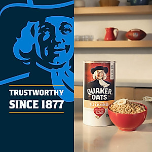 Quaker Old Fashioned Rolled Oats, Non GMO Project Verified, Two 64oz Bags in Box, 90 Servings, 4 Pound (Pack of 2)