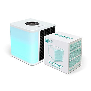 Evapolar evaLIGHTplus Personal Evaporative Air Cooler (White) and extra cartridge