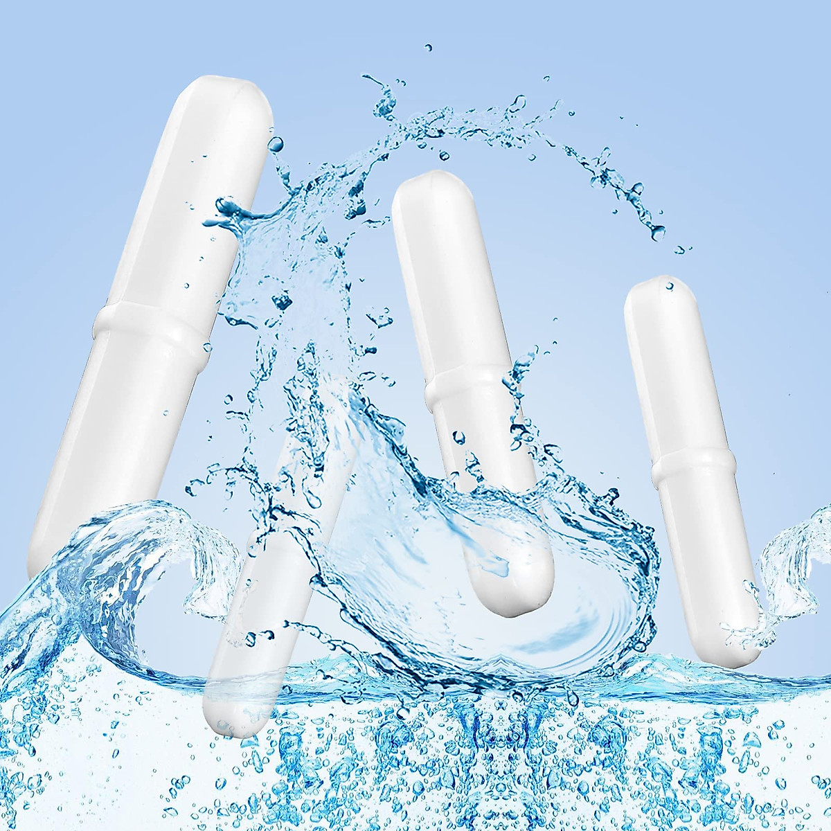 LABALPHA 6Pcs PTFE Magnetic Stirrer Bar, Magnetic Stir Bar 40mm/1.57 inch