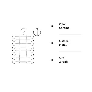Niclogi Tank Tops Hanger Bra Hangers 2 Pack Space Saving Hanger Metal Folding Closet Organizer for Tank Tops, Cami, Bras, Bathing Suits, Belts, Ties