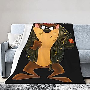 Taz-Mania Blanket Super Soft Throw Blankets for Sofa Bedding Living Kids Adults 50"X40" Inch
