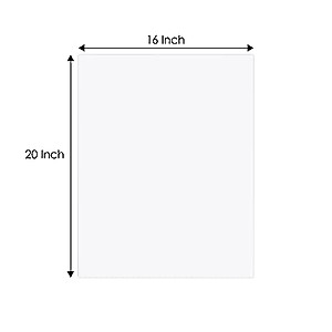 Golden State Art, 16x20 White Backing Board for Frames, DIY Projects, Photos (20 Pack)