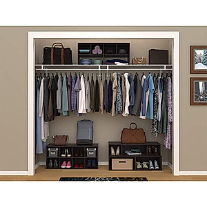 ClosetMaid 508200 Heavy Duty Shelf Organizer with Shoe Rack and Cube Storage, Espresso (2 Pack)