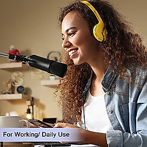 Yunsailing 30 Pack Class Set Headphones for Kids Students Bulk School Classroom Headphones Over Head Earphones on Ear Earbuds Adjustable with 3.5 mm Jack for Child Children Adults (Bright Colors)