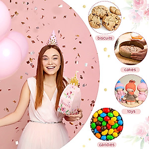 50 Pcs Princess Castle Party Favor Boxes Pink Candy Treat Cardboard Boxes Princess Crown Goodie Gift Bag Princess Party Supplies for Girl Kids Birthday Baby Shower Decorations (9.5 x 3.5 x 3.5 in)