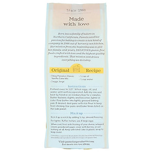 Pamela's Classic Vanilla Cake Mix Gluten Free 6x 21 Oz