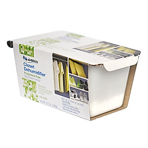 airBoss Closet Dehumidifier for Storage Closets and Small Spaces, Fragrance Free, Fights Mildew and Odors for a Fresh Smelling Home, 6.7 oz (Pack of 3)