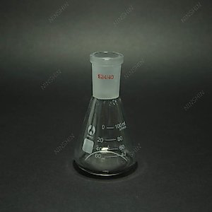 100ML,Glass Erlenmeyer Flask,Glass conical Flask,24/40,Lab Glassware Flask