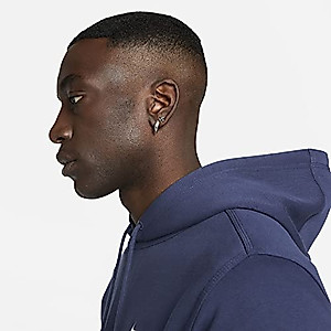 Nike 826433-010 Men Black Pull-Over Hoodie (as1, alpha, x_l, regular, regular, Midnight Navy/White)