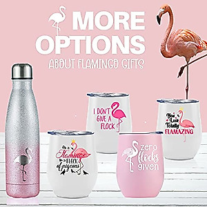 Onebttl Flamingo Bottle Gifts for Women, Girls, Her - 17oz/500ml Stainless Steel Insulated Water Bottle - Flamingo Gifts for Flamingo Lovers - (Pink Sliver Gradient)