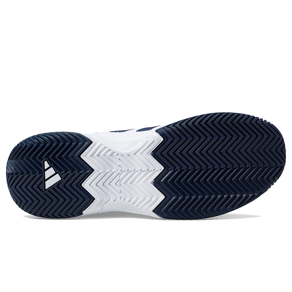 adidas Men's GameCourt 2 Tennis Shoe, White/Team Navy Blue/White, 9