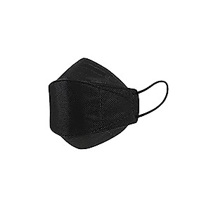 C&G Korea Masks [5 Pc] Disposable Black KF94 Certified C&G Korea Face Masks, 5 Count (Pack of 1)