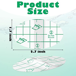 Kingdder 120 Pieces Ear Covers Waterproof Baby Shower Swimming Ear Stickers Newborn Ear Plugs Kids Disposable Ear Tape Ear Protectors Showering Surfing Snorkeling and Other Water Sport (Green)