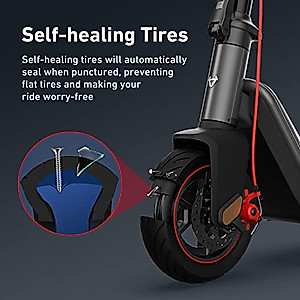 NIU KQi3 Max Electric Scooter, Portable, Folding , 450W Power, 40 Miles Long Range, Max Speed 23.6MPH, 25% Hill Climbing, 265lbs Max Load, Self-Healing Tires for Adults, UL Certified