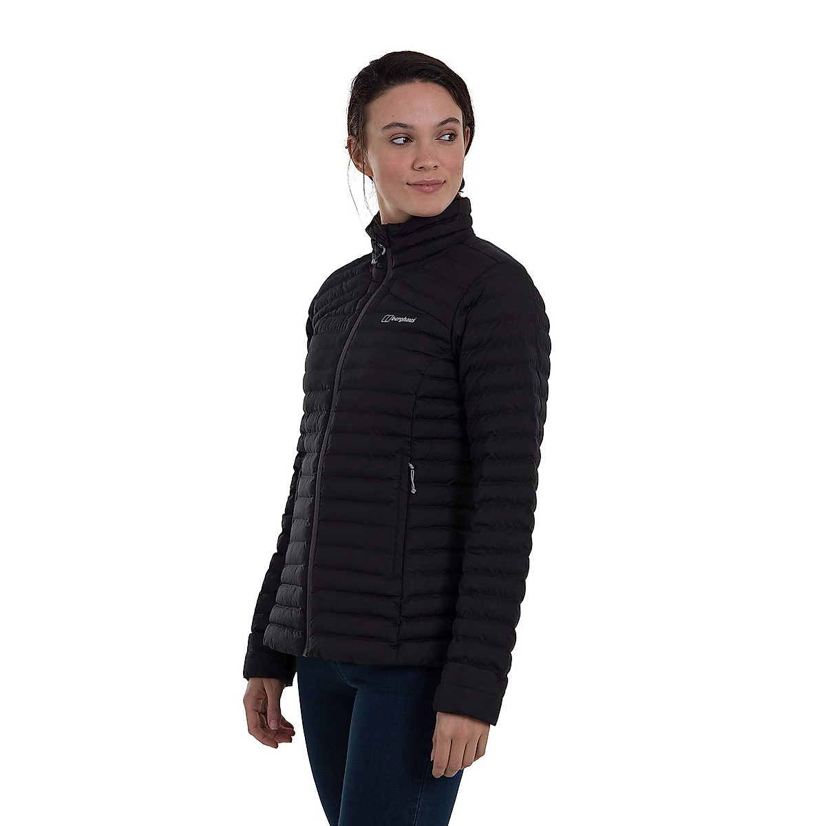 Berghaus Women's Standard Puffer Insulated Jacket Water Repellent Nula, Non-Hooded Jet Black